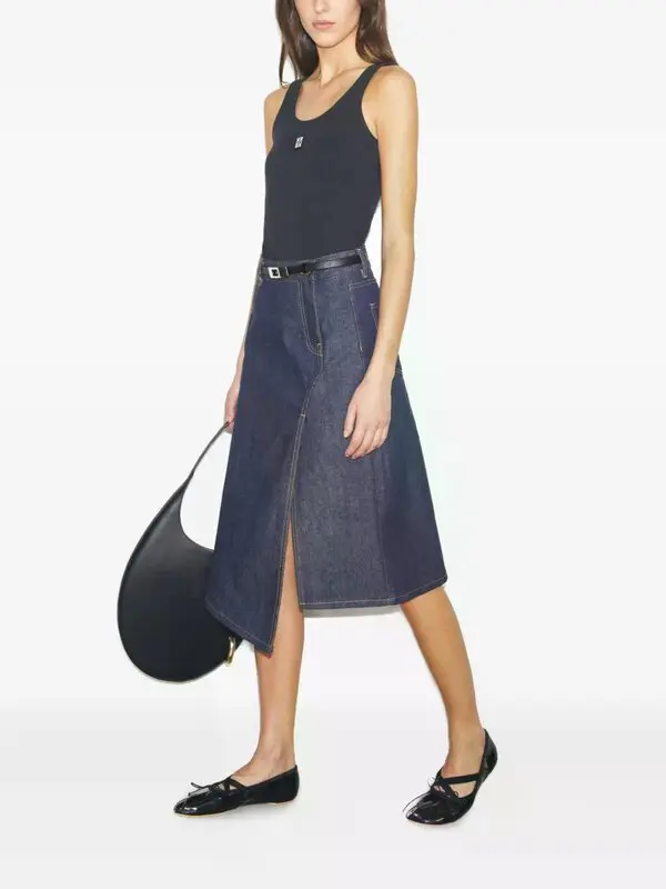 Tory Burch Asymmetric Denim Skirt