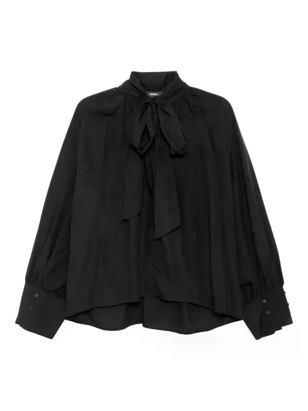 Goen.j Tie-detailed Blouse - Black
