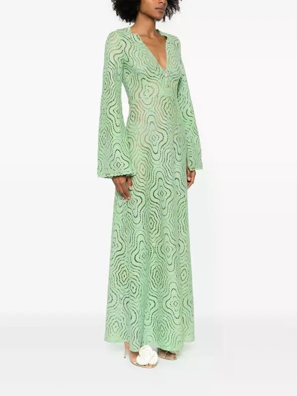 MOOS STUDIO Lace Maxi Dress