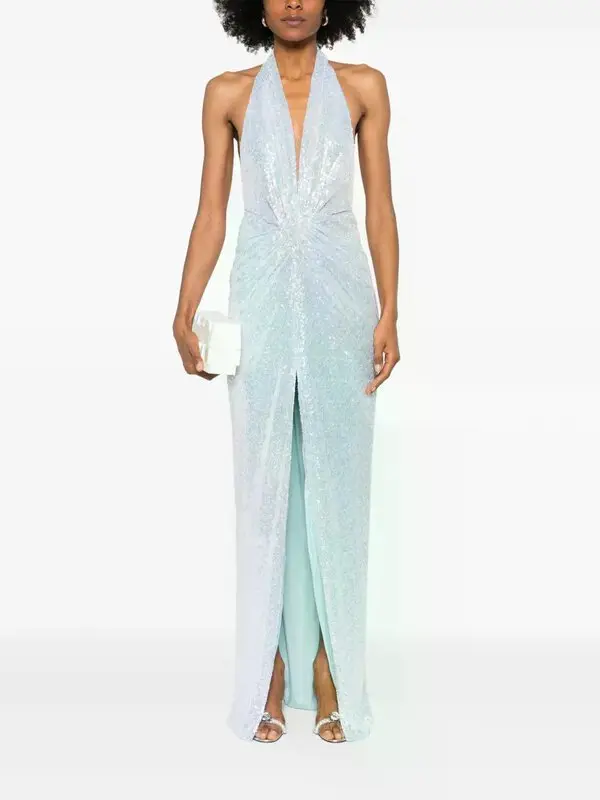 Costarellos Sequin-embellished Maxi Dress