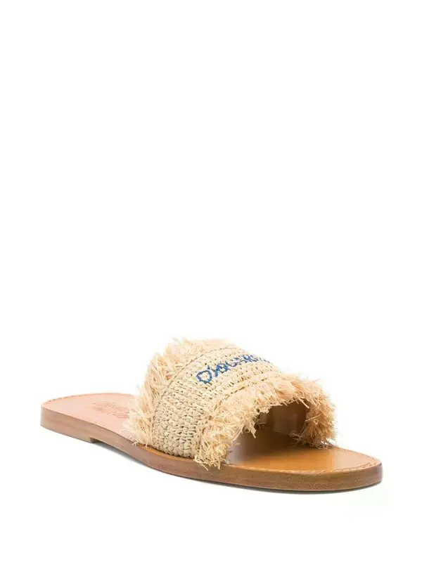 Dsquared2 Logo-embroidered Slides