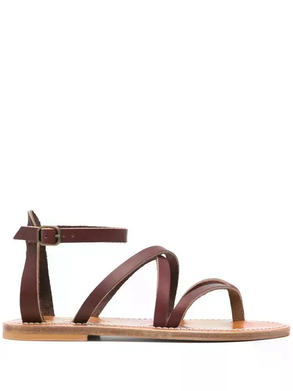 K.JACQUES Epicure Round-toe Sandals - Brown