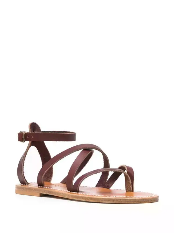 K.JACQUES Epicure Round-toe Sandals - Brown
