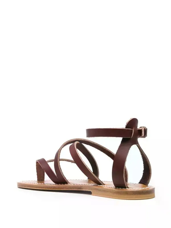 K.JACQUES Epicure Round-toe Sandals - Brown