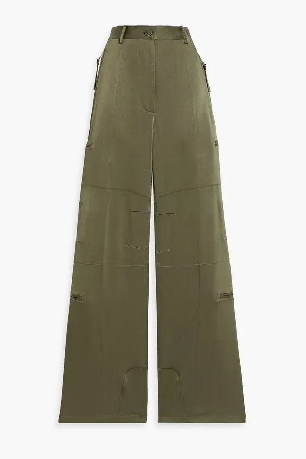 Helmut Lang Flight Satin-crepe Cargo Pants