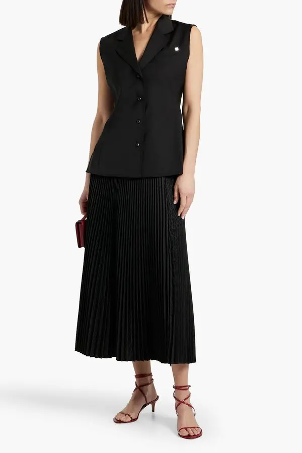 Helmut Lang Wool-twill Vest
