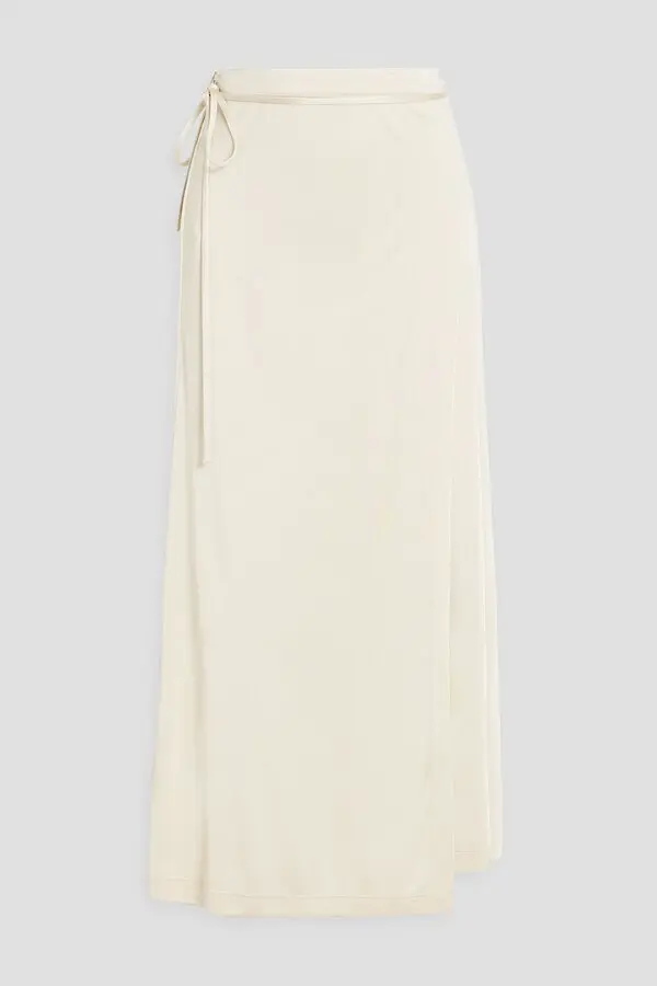 Helmut Lang Jersey Midi Wrap Skirt