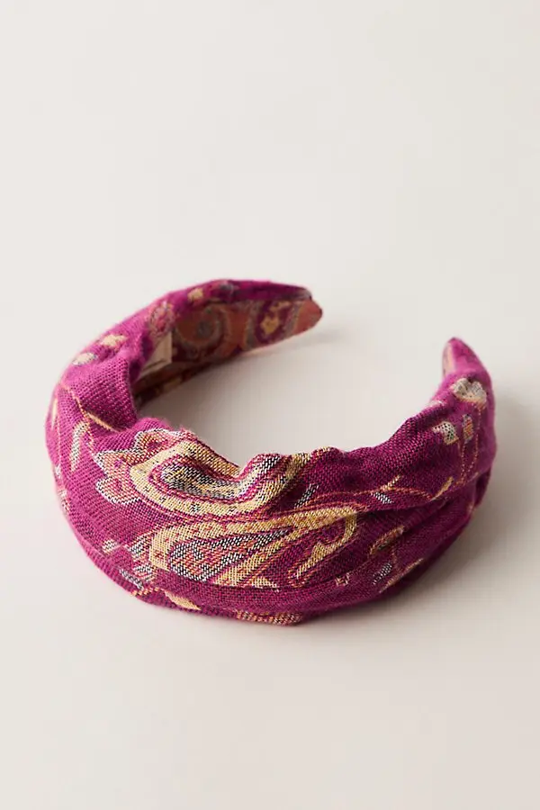 CURRIED MYRRH Cassidy Pashmina Headband - Pink