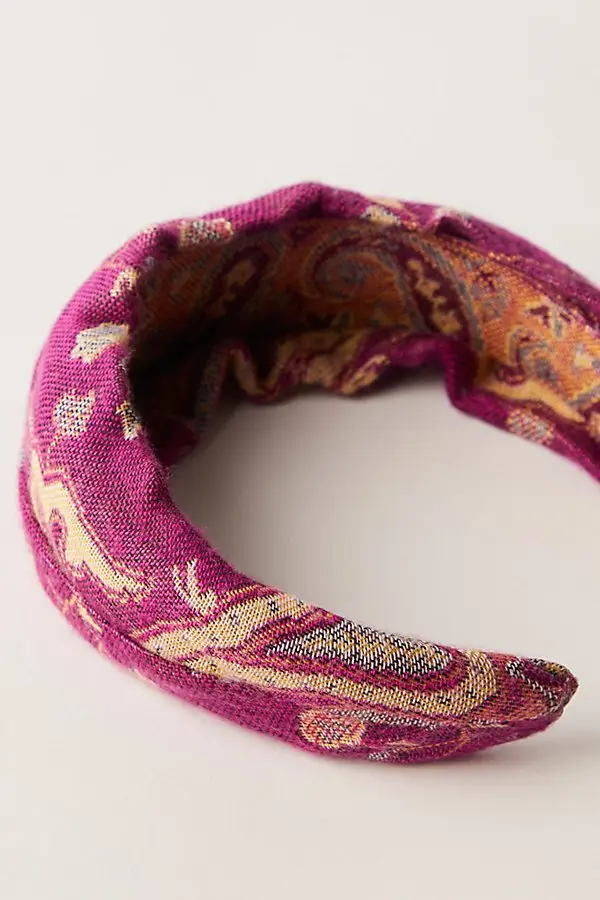 CURRIED MYRRH Cassidy Pashmina Headband - Pink