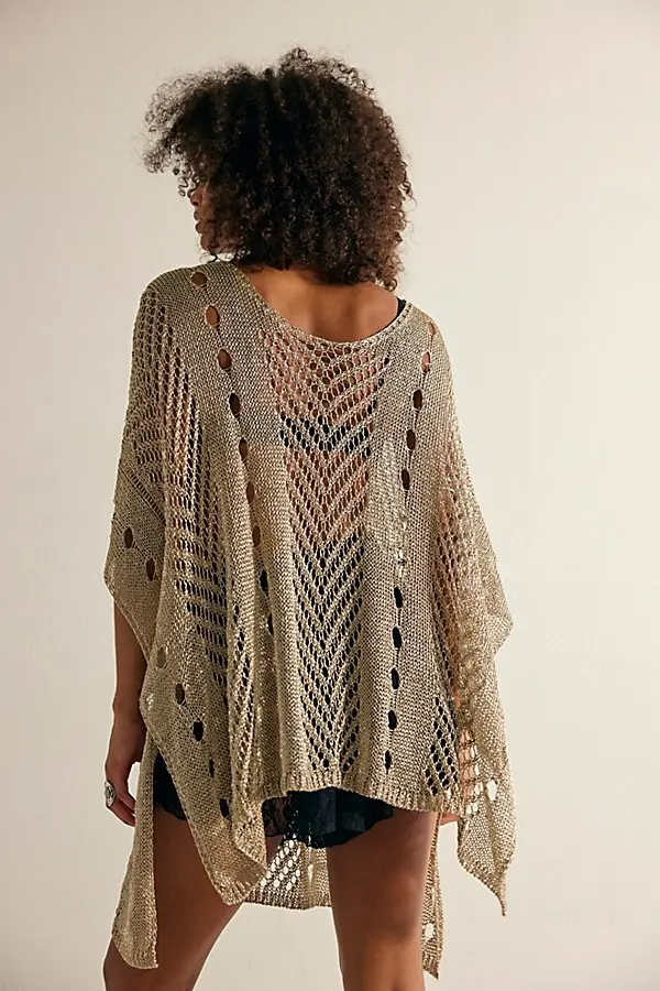 MUCHE & MUCHETTE Vita Poncho Jacket - Tan