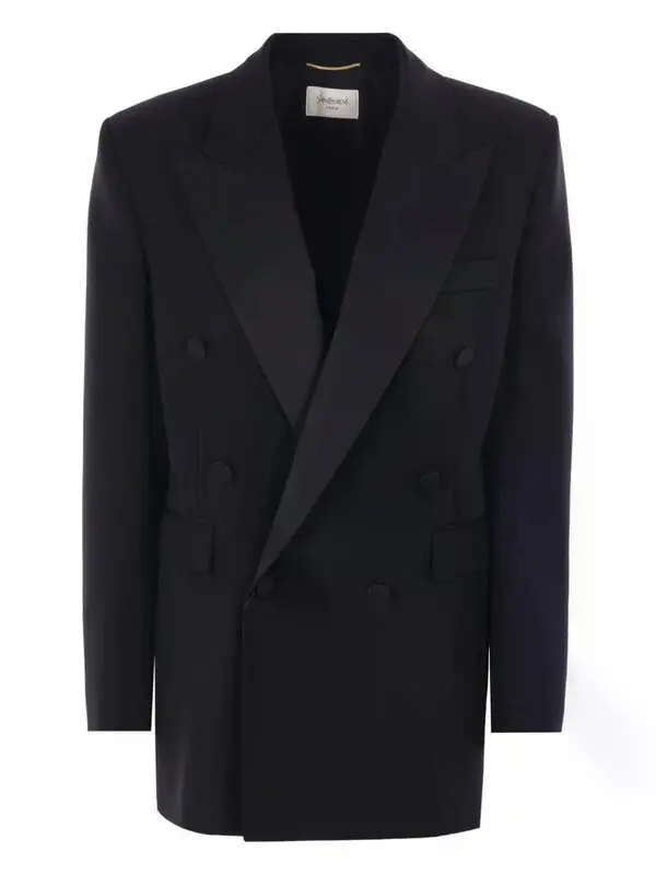 Saint Laurent Wool Double-breasted Blazer