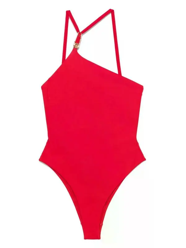 Versace Safety Pin One-piece Swimsuit - Red