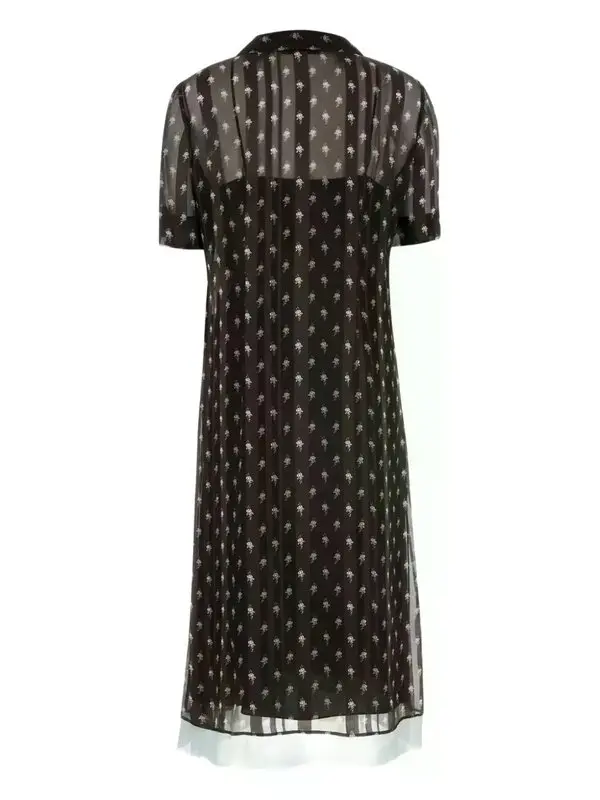 Fendi Printed Silk Shirt Dress