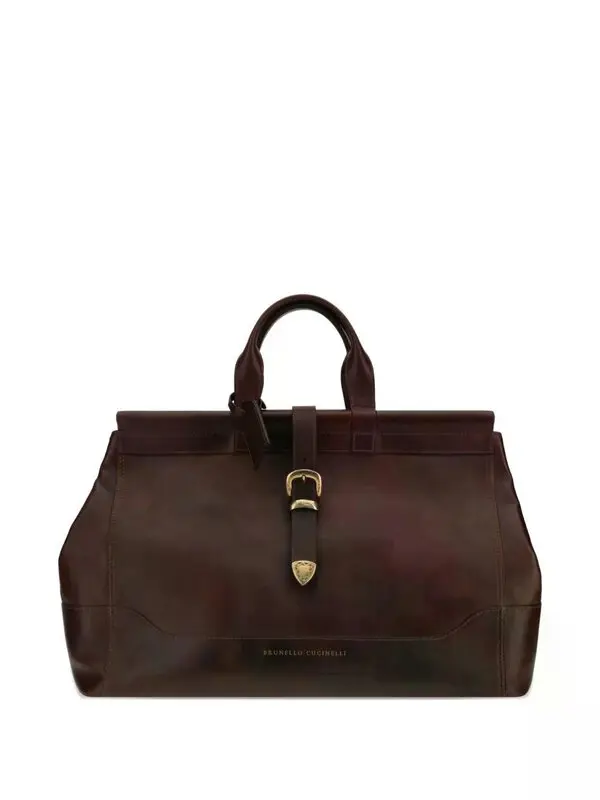 Brunello Cucinelli Leather Holdall - Brown