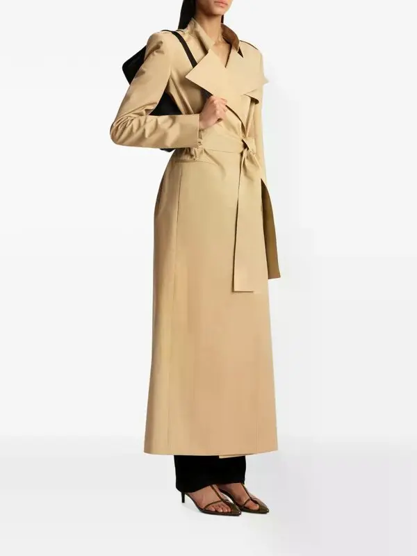 Khaite Maxwell Trench Coat - Neutrals