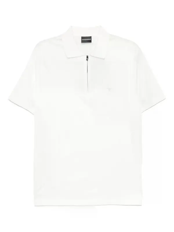 Emporio Armani Logo-patch Polo Shirt - White