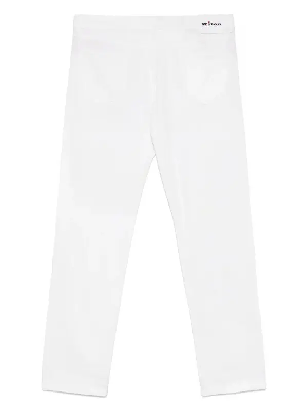 Kiton Logo-patch Trousers