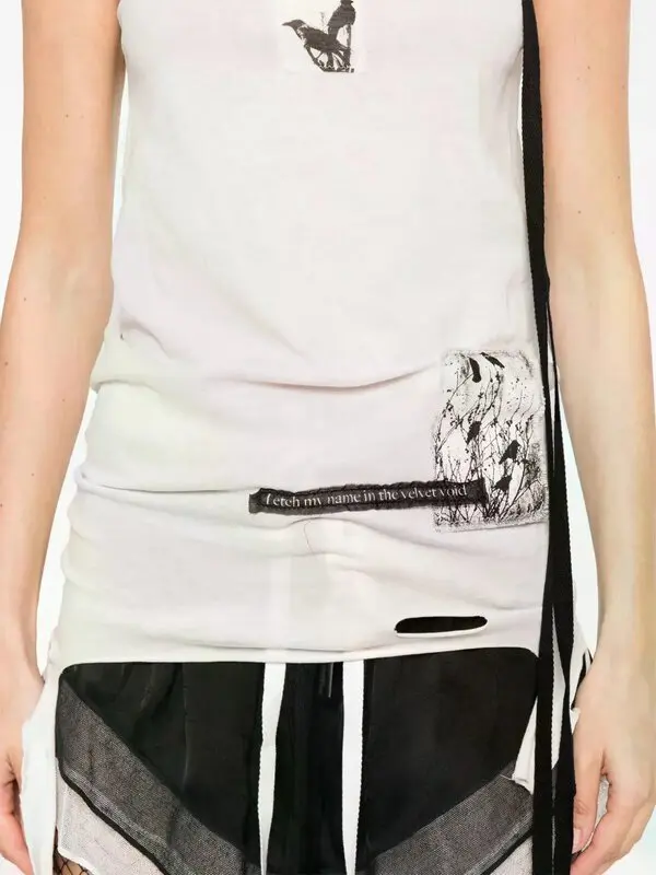 Ann Demeulemeester Zina Tank Top - Neutrals | Editorialist