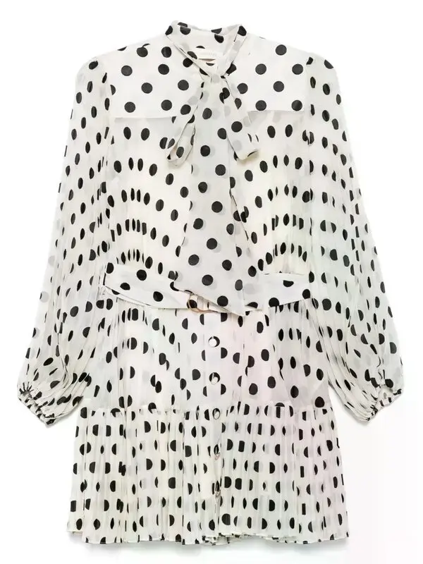 Zimmermann Pussy Bow Mini Dress