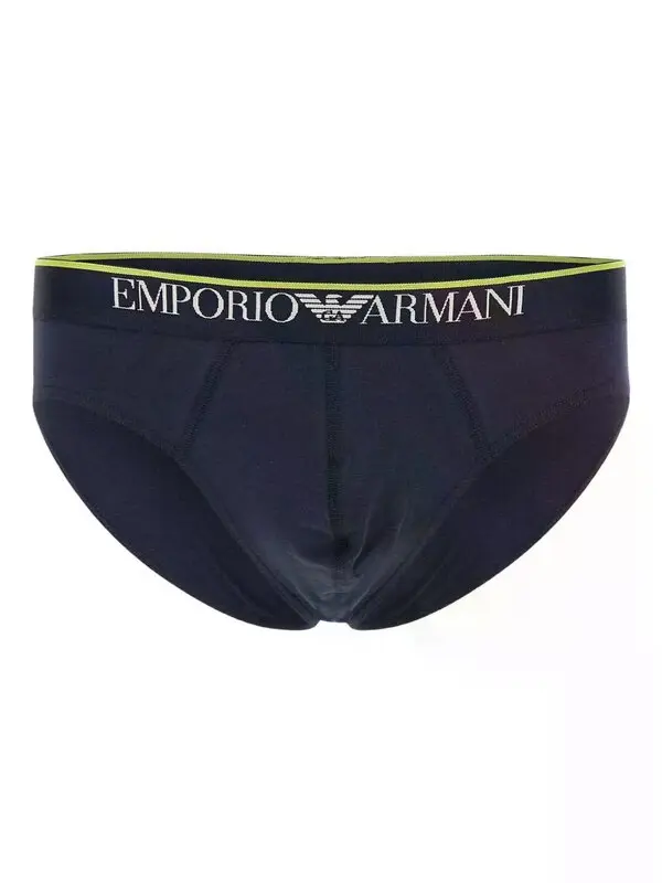 Emporio Armani Printed Briefs - Blue
