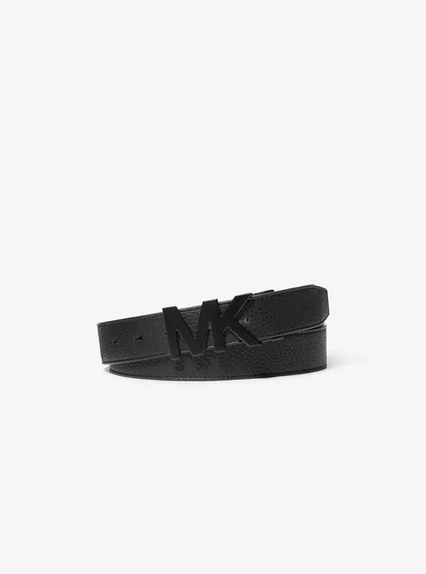 Michael Kors Reversible Signature Logo Buckle Belt - Black