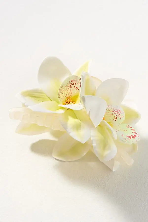 Anthropologie Hawaiian Flower Hair Claw Clip