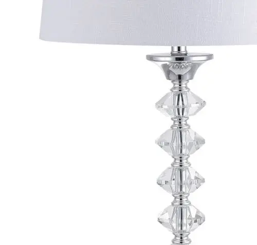 JONATHAN Y Kinsley 28" Crystal Led Table Lamp