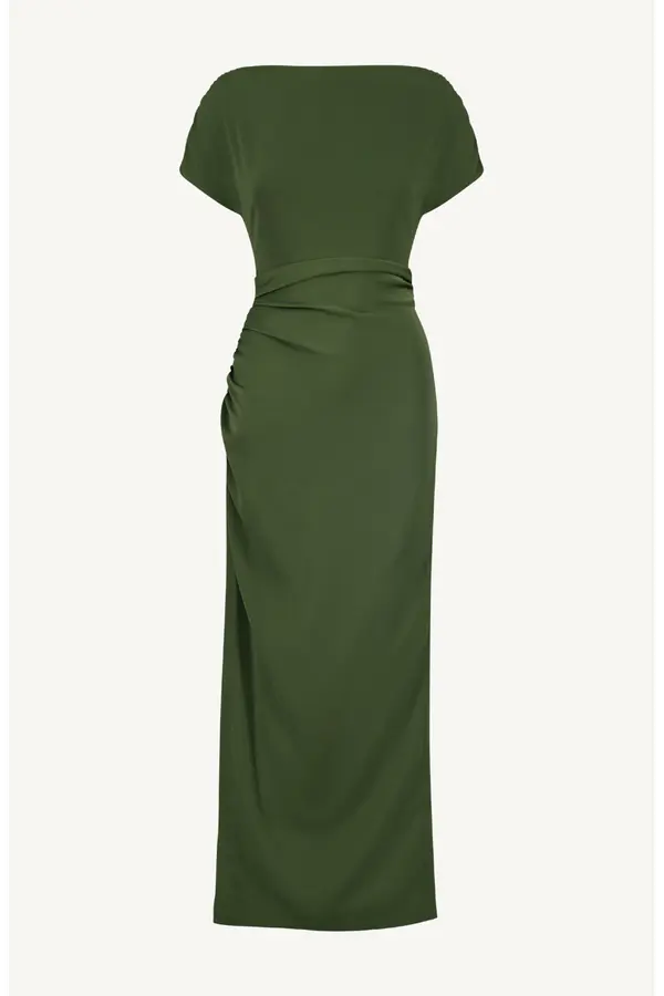 heather green dress Floral Heather Dress