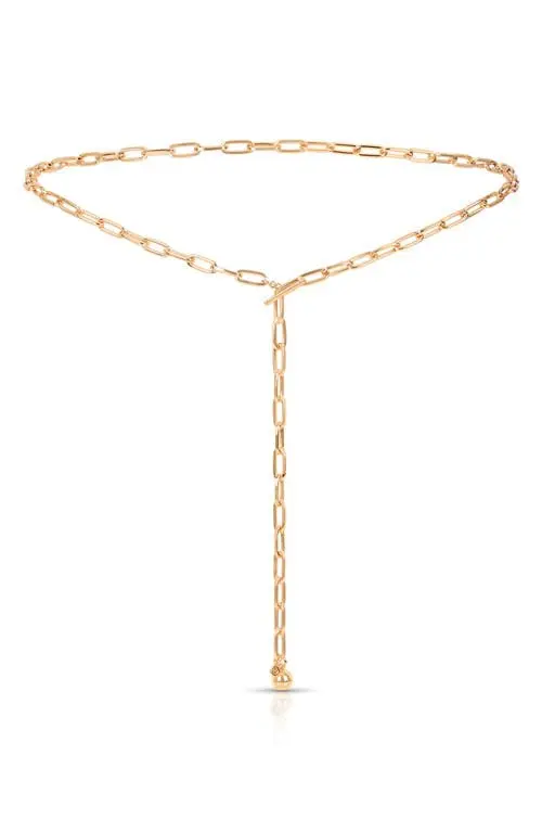 Ettika Paperclip Chain Belt - Gold