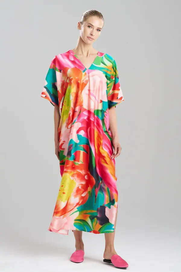 Natori Garbo V-neck Caftan
