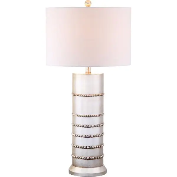 JONATHAN Y Evelyn 31" Resin Led Table Lamp - Silver