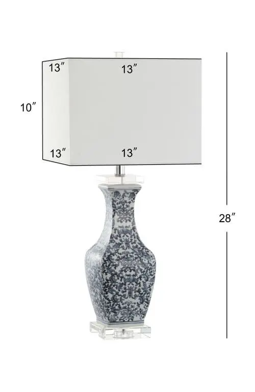 JONATHAN Y May 28" Ceramic/crystal Led Table Lamp