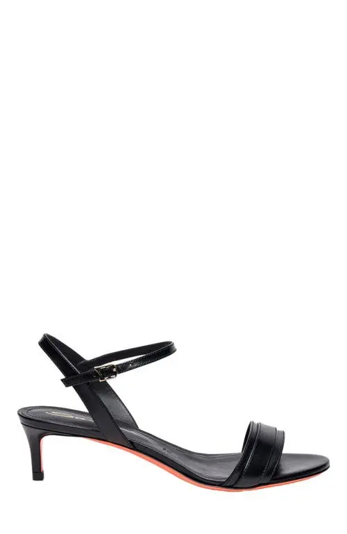 Santoni Mid-heel Sandal - Black