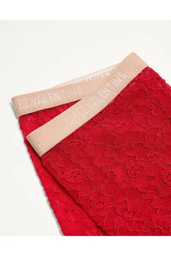 Valentino Garavani Flower Lace Tights - Floral