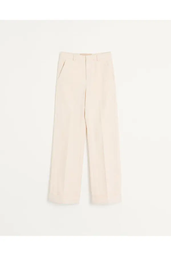 Valentino Garavani Cuffed Cotton Canvas Pants