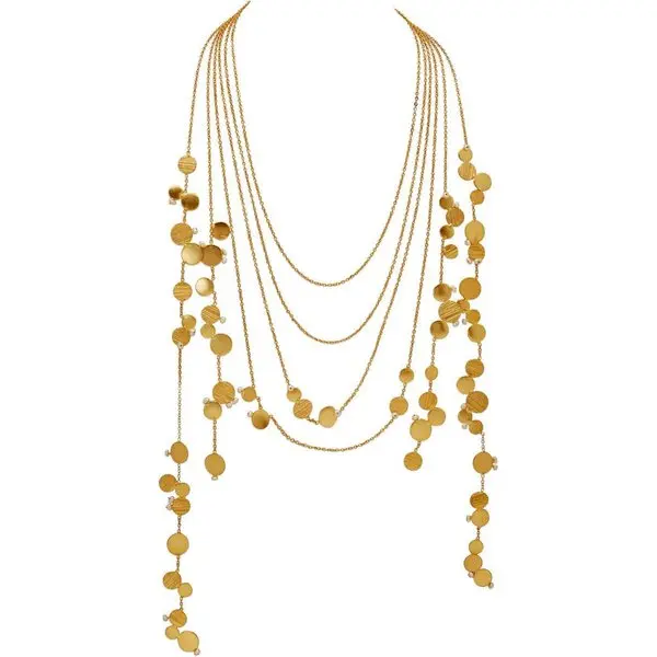 DHWANI BANSAL Aire Layered Necklace - Gold Plated