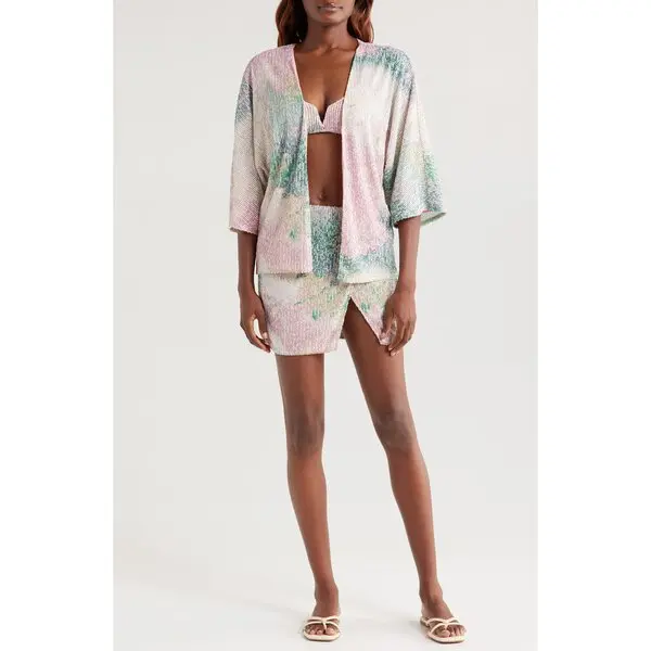BOAMAR Lena Sequin Cover-up - Open White