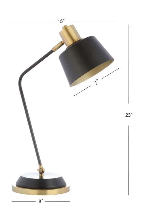JONATHAN Y Rochelle 23" Metal Led Task Lamp