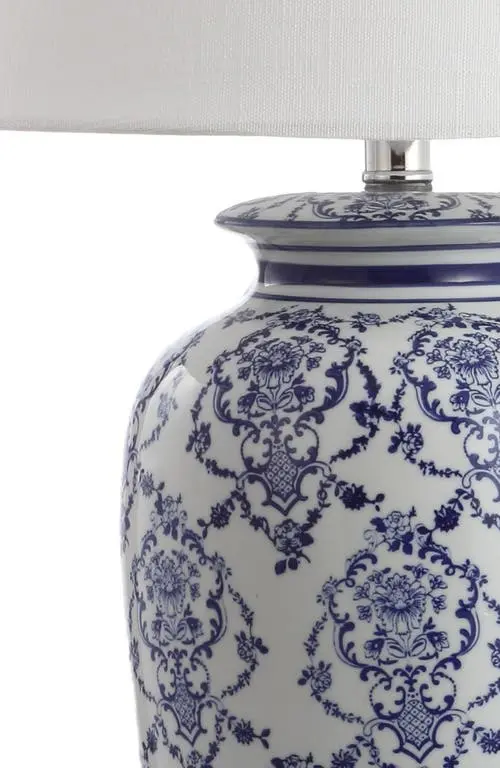 JONATHAN Y Juliana 26.25" Chinoiserie Ceramic Led Table Lamp