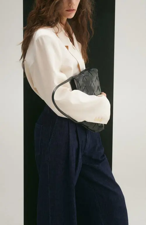 Mango Pleated High-waist Wide-leg Jeans