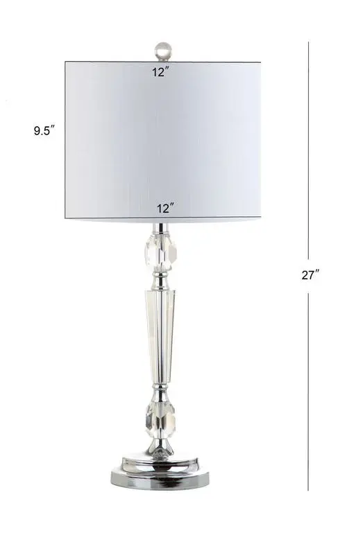 JONATHAN Y Victoria 27" Crystal Led Table Lamp