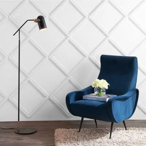 JONATHAN Y Eugenio 58.5" Metal Led Floor Lamp