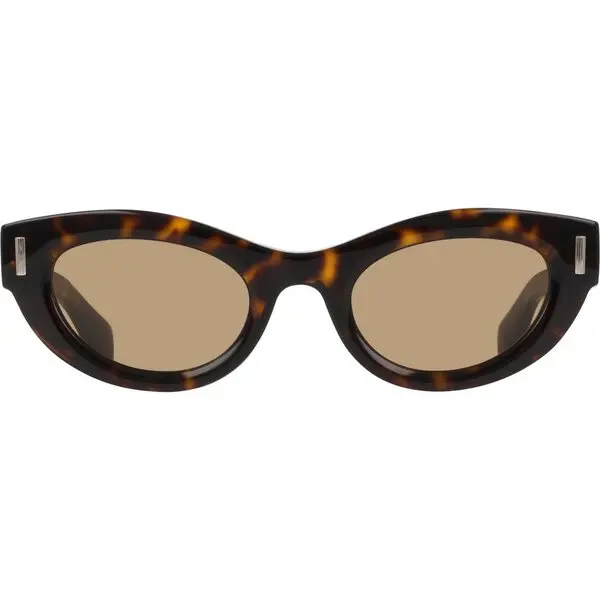 FERRAGAMO 49mm Cat Eye Sunglasses - Dark Tortoise