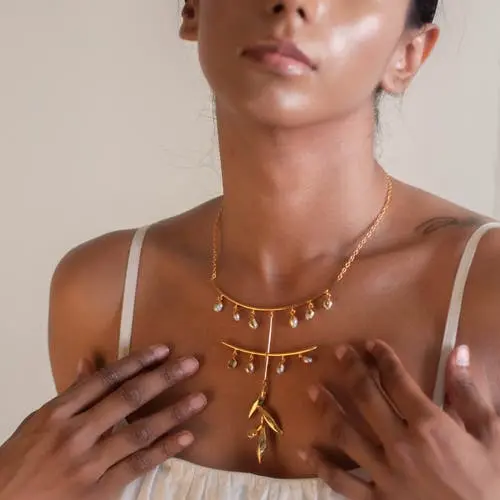 DHWANI BANSAL Zuri Pearl Statement Necklace