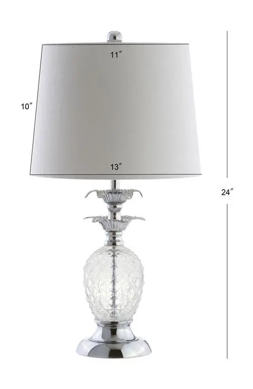 JONATHAN Y Jane 24" Glass Led Table Lamp
