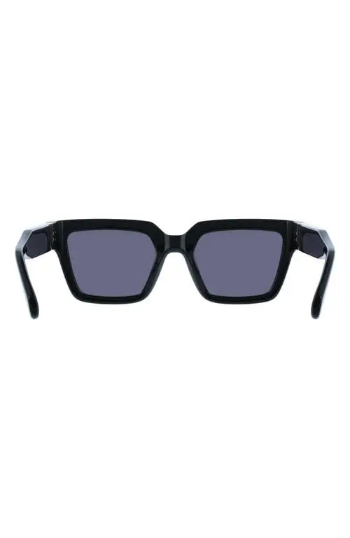 FERRAGAMO 52mm Square Sunglasses - Black