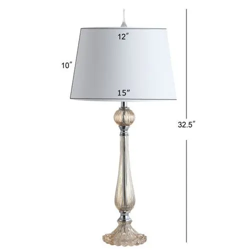 JONATHAN Y Chloe 32.5" Glass Led Table Lamp