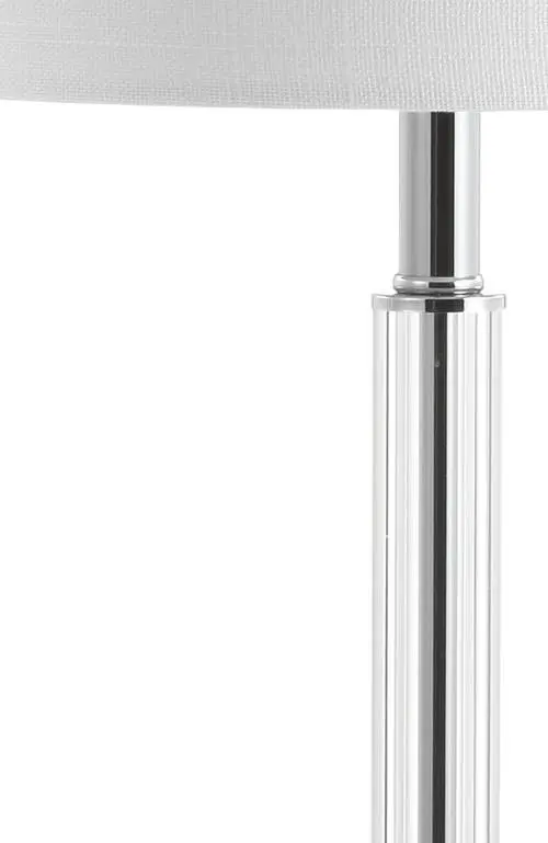 JONATHAN Y Dana 19.5" Crystal Column/metal Led Table Lamp