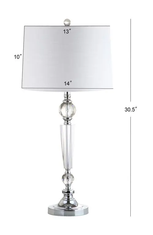 JONATHAN Y Emma 29.5" Crystal Led Table Lamp