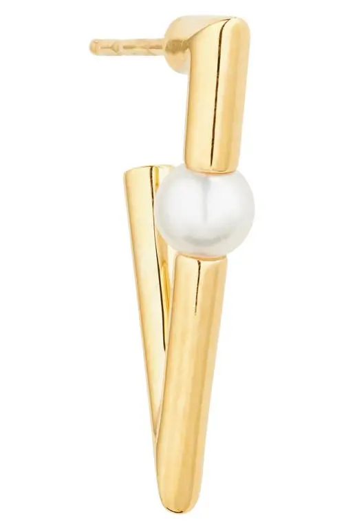 Mikimoto Akoya Pearl Triangular Earrings